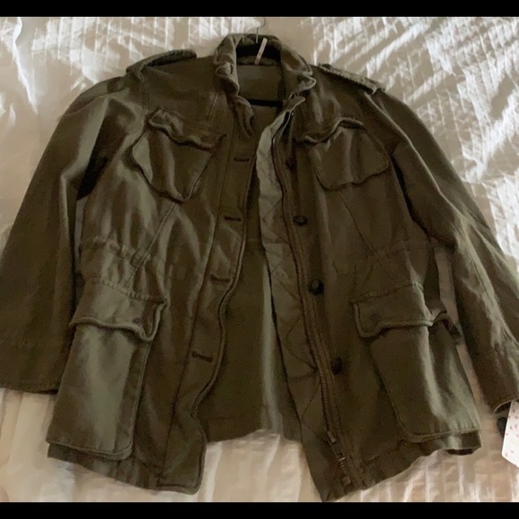 Free People | Jackets & Coats | Army Style Jacket | Poshmark